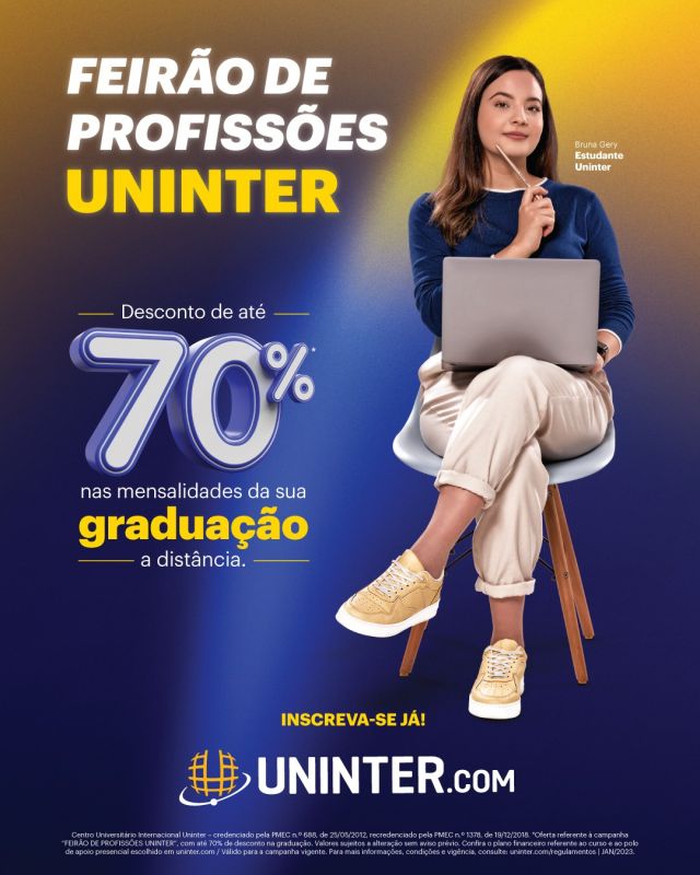 Feirão de Profissões Uninter: melhor EAD do Brasil você encontra aqui!